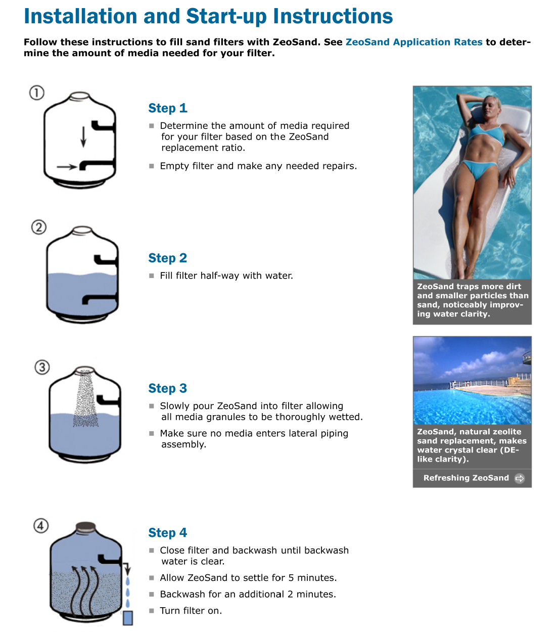 ZeoSand 25 lb Filter Media a better alternative to sand